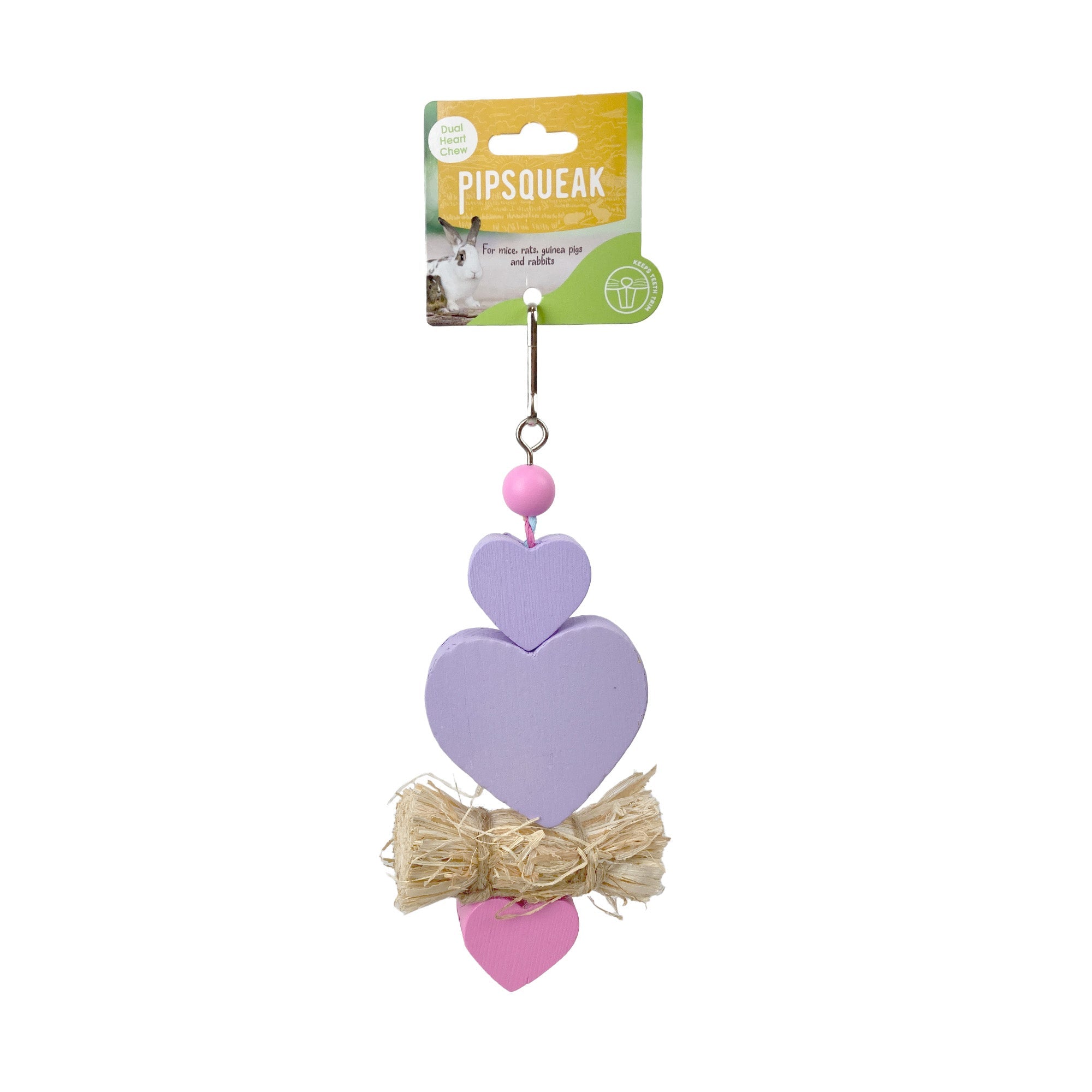 PIPSQUEAK Dual Heart Chew – Bubble Pet Shop
